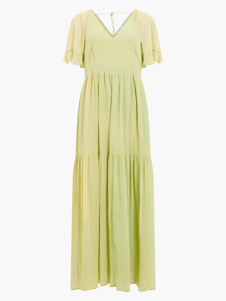 Gossamer Chiffon Tiered Maxi Dress | J1WAD | Kiwi – Pink Flamingo ...